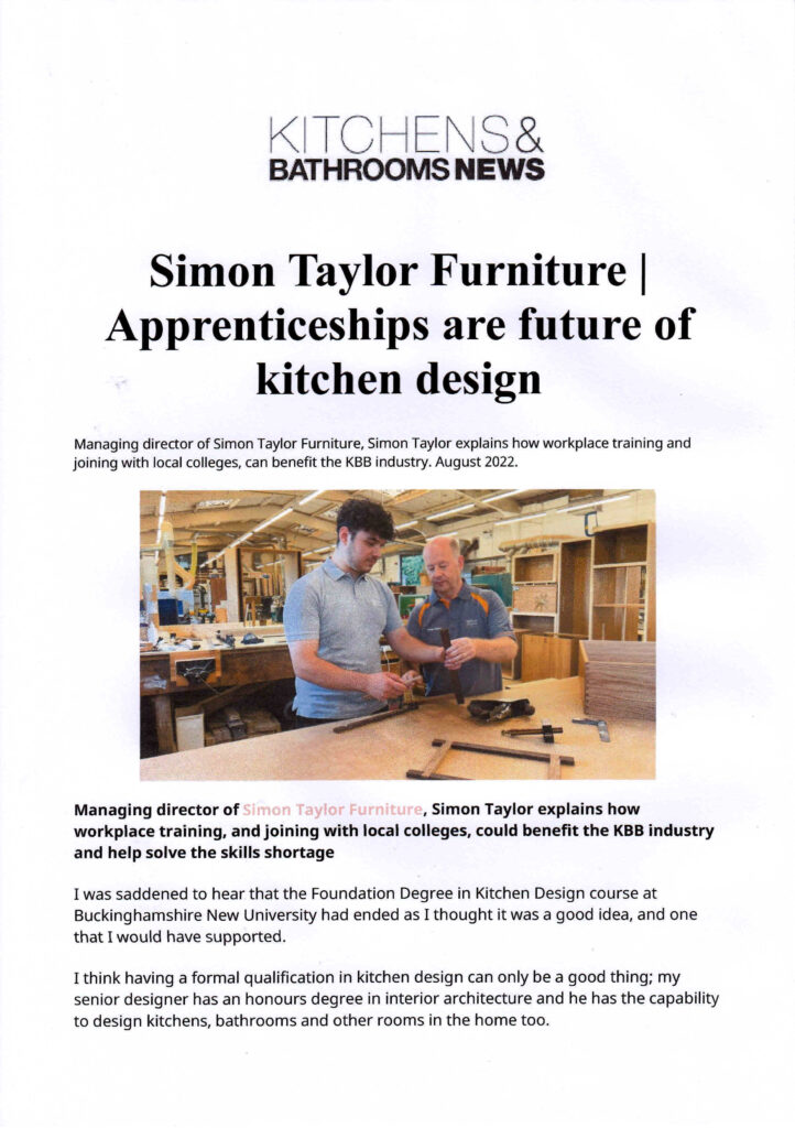 Kitchens & Bathrooms News - Simon Taylor